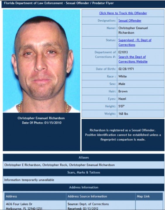 Registered Sex Offenders And Predators In Brevard - Space Coast Daily