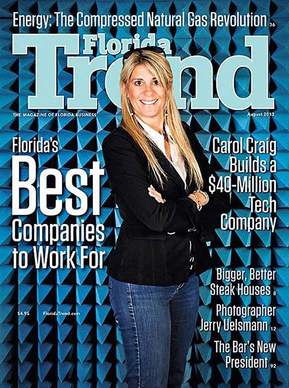 Carol Craig Featured On Aug. Cover of Florida Trend - Space Coast Daily