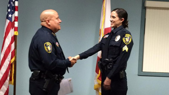 Cocoa Police Chief Cantaloupe Swears In New Sergeant - Space Coast Daily
