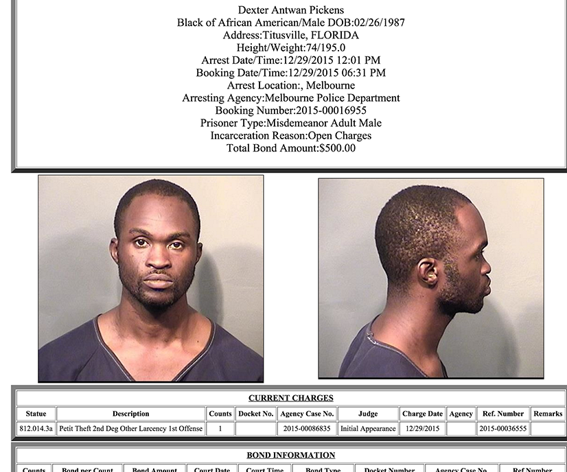 Arrests In Brevard County: December 30, 2015 - Space Coast Daily