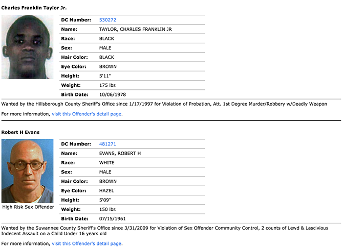 Florida's Top Ten Most Wanted Criminals - Space Coast Daily