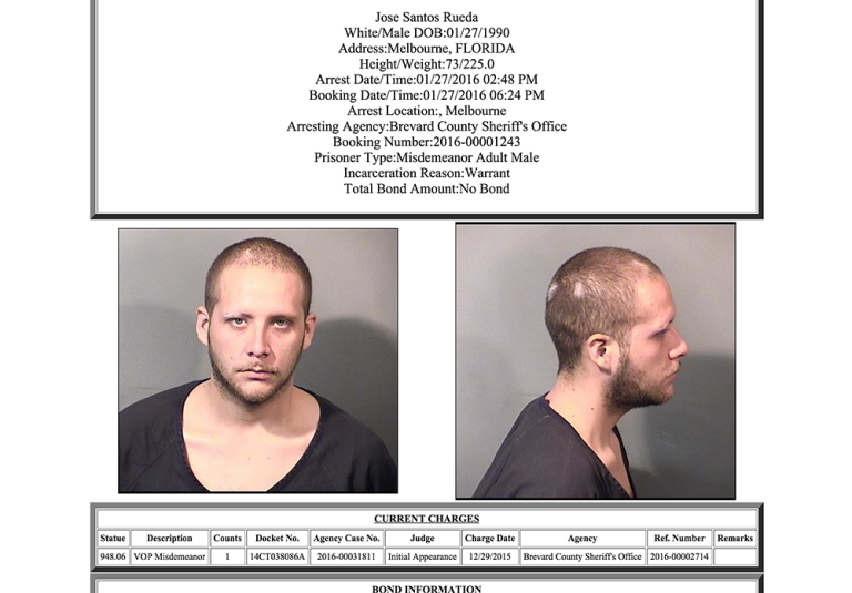 Arrests In Brevard County: January 28, 2016 - Space Coast Daily
