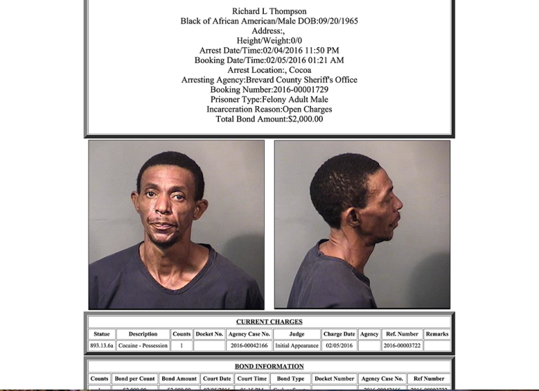 Arrests In Brevard County: Feb 6, 2016 - Space Coast Daily