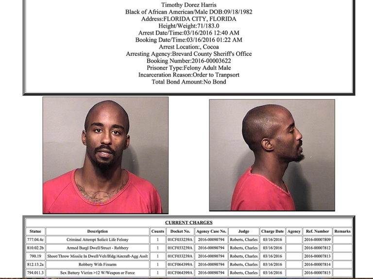 Arrests In Brevard County: March 17, 2016 - Space Coast Daily