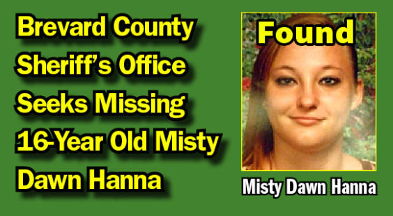 UPDATE: Brevard Sheriff's Office Locates Missing 16-Year-Old Misty Dawn ...