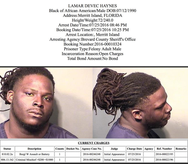 Arrests In Brevard County: July 26, 2016 - Space Coast Daily