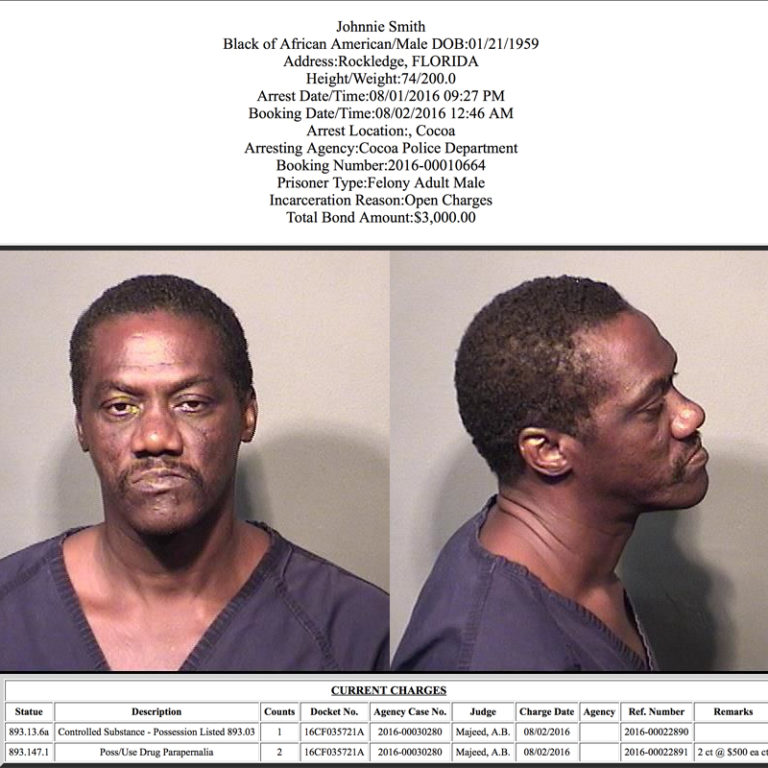 Arrests In Brevard County: August 3, 2016 - Space Coast Daily