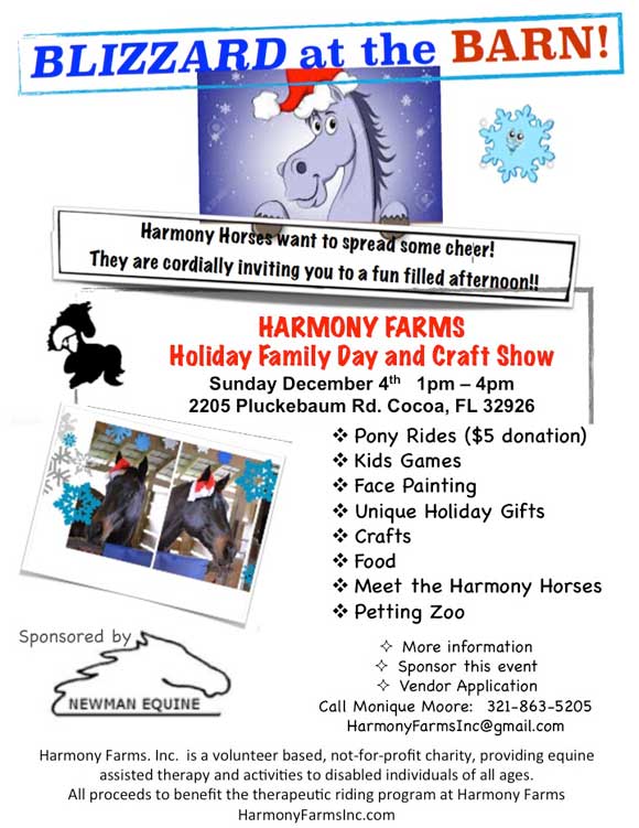 Harmony Farms 'Blizzard at the Barn' Holiday Family Fun Craft Show Set ...