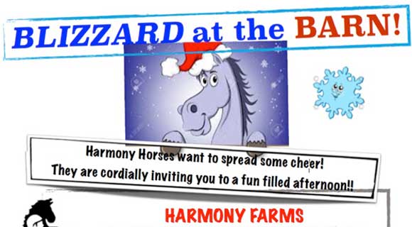 Harmony Farms 'Blizzard at the Barn' Holiday Family Fun Craft Show Set ...