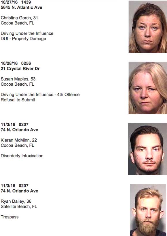 CRIME BREAK: Recent Arrests In Cocoa Beach, Suspects Presumed Innocent ...