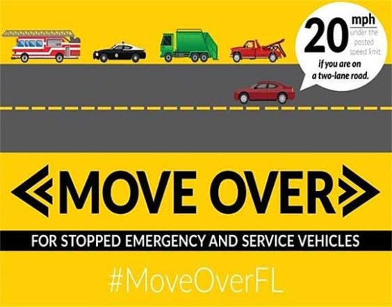 Florida State Statute Requires Drivers To Move Over For Stopped ...