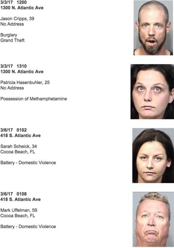CRIME BREAK: Recent Arrests In Cocoa Beach, Suspects Presumed Innocent ...