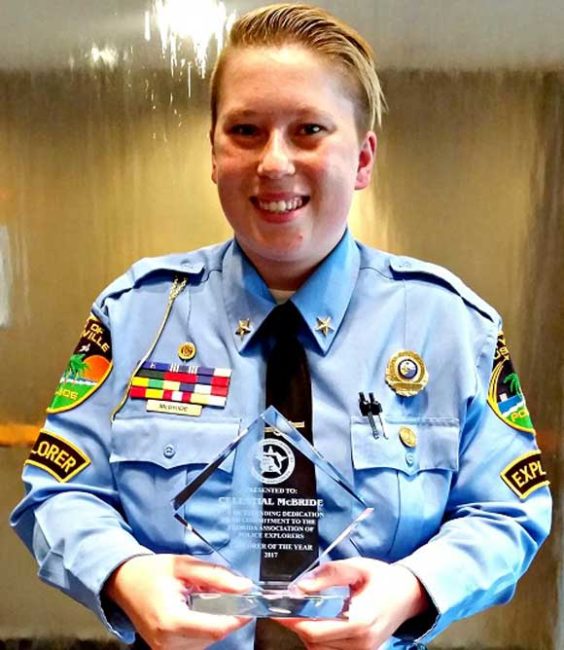 Titusville Police Explorer Celestial McBride Named 2017 Florida ...
