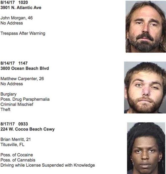 CRIME BREAK: Recent Arrests In Cocoa Beach, Suspects Presumed Innocent ...