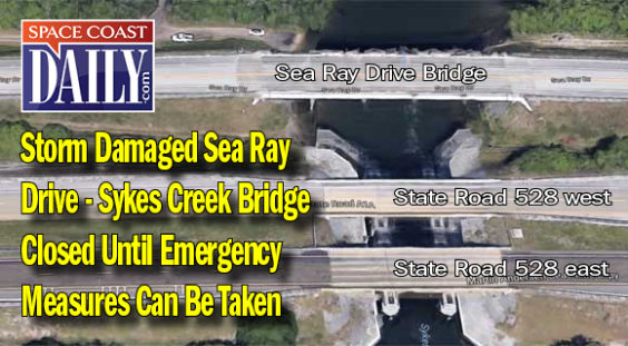 Storm Damaged Sea Ray Drive - Sykes Creek Bridge Closed Until Emergency ...