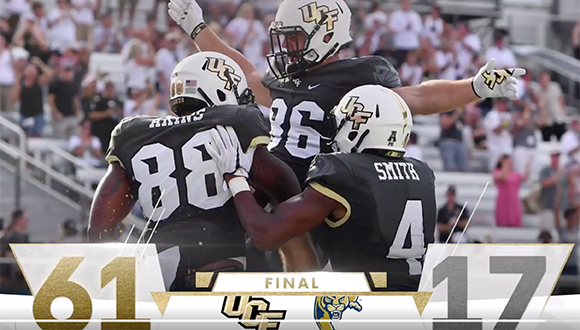 UCF Knights Defeat FIU 61-17 In Season Opener Thursday Night, Offense ...