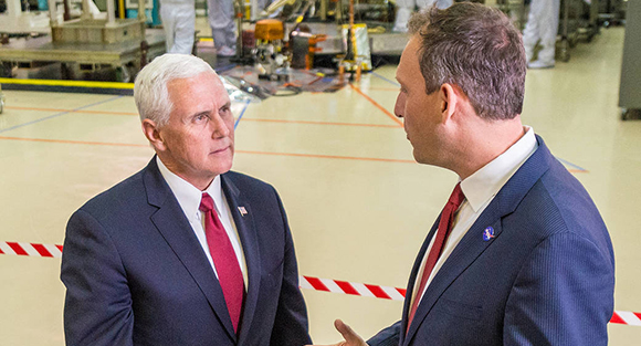 Vice President Pence Views 'InSight' At Lockheed Martin Space Systems ...