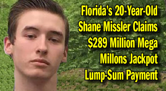Florida's 20-Year-Old Shane Missler Claims $289 million Mega Millons ...