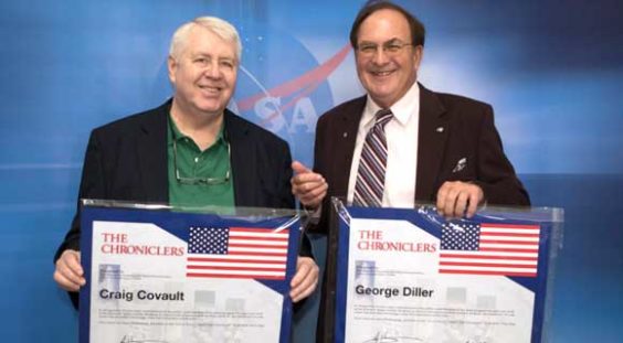 NASA Honors Craig Covault, George Diller With Spot on 'Chroniclers Wall ...