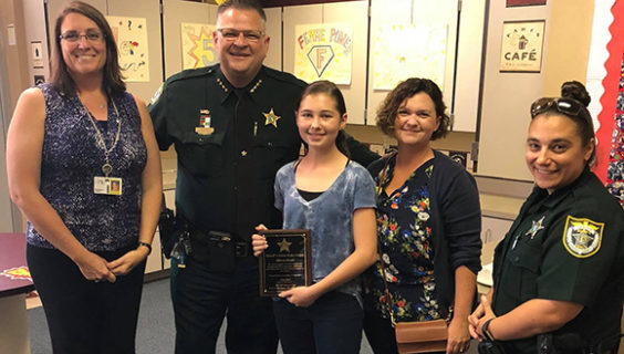 Suntree Elementary's Allison Roehl Presented With 'Great Kids' Award By Brevard Sheriff's Office ...