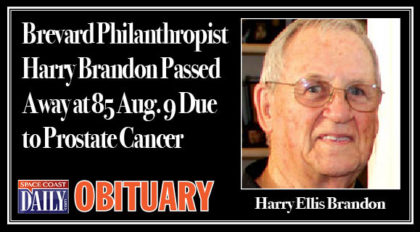 Brevard Philanthropist Harry Brandon Passed Away at Age 85 Aug. 9 Due ...