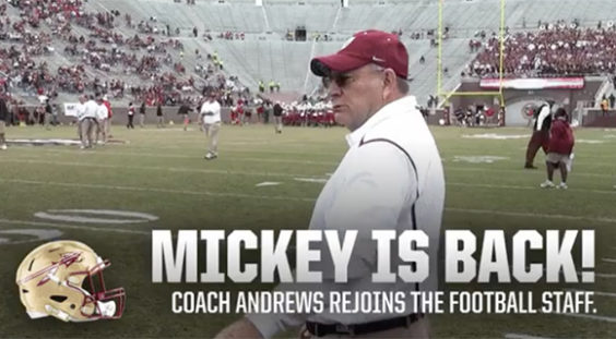 Florida State Adds Former Hall of Fame Def. Coordinator Mickey Andrews ...