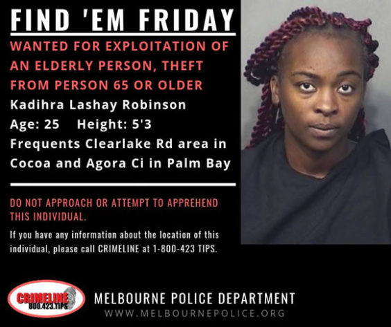 WANTED: Melbourne Police Seek Kadihra Lashay Robinson for Exploitation ...