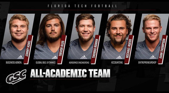 Florida Tech Football Places Five On GSC All-Academic Team, 40 Named to ...