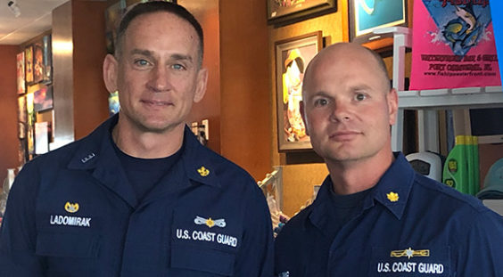 Incoming U.S. Coast Guard Port Canaveral Commander Capt. Mark Vlaun ...
