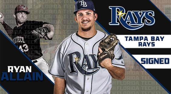 Florida Tech's Baseball Standout Ryan Allain Signs with Tampa Bay Rays ...