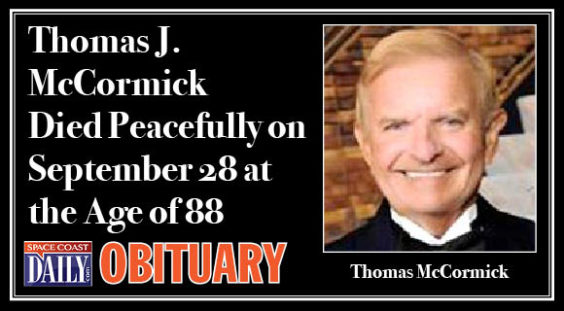 Thomas J. McCormick Passes Away Peacefully September 28 at the Age of ...
