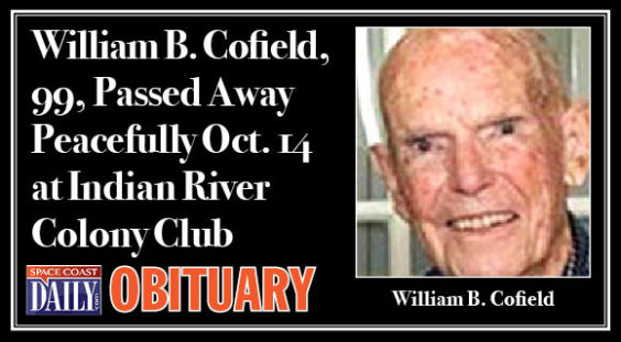 WWII Bomber Pilot William B. Cofield, 99, Passed Away Peacefully Oct ...