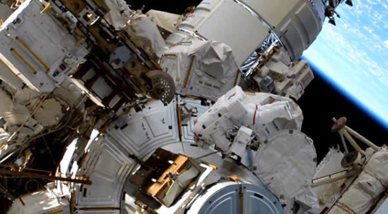 NASA's Astronauts Meir, Koch Complete Battery Swaps to Upgrade Space ...