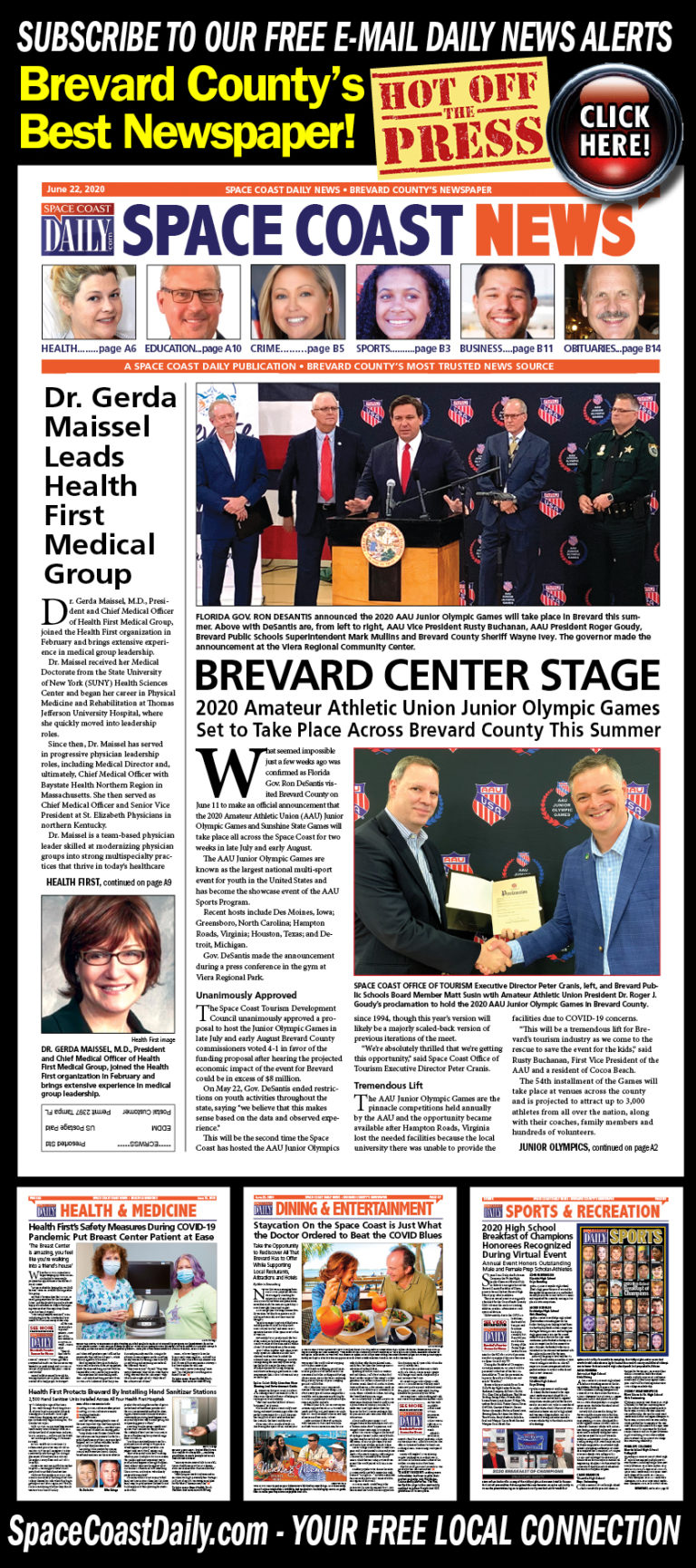 HOT OFF THE PRESS! June 22, 2020 Space Coast Daily News – Brevard ...