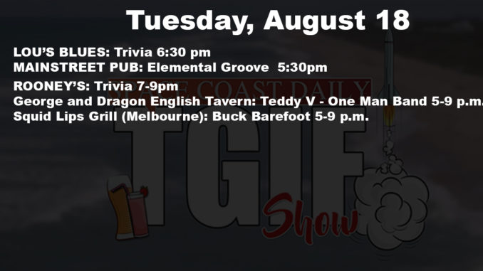 Space Coast Daily TGIF Show – Highlights Live Shows, Fishlips, Village ...