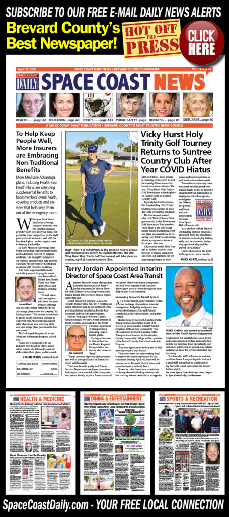 HOT OFF THE PRESS! April 12, 2021 Space Coast Daily News – Brevard ...