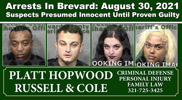 Arrests In Brevard County: August 30, 2021 – Suspects Presumed Innocent ...