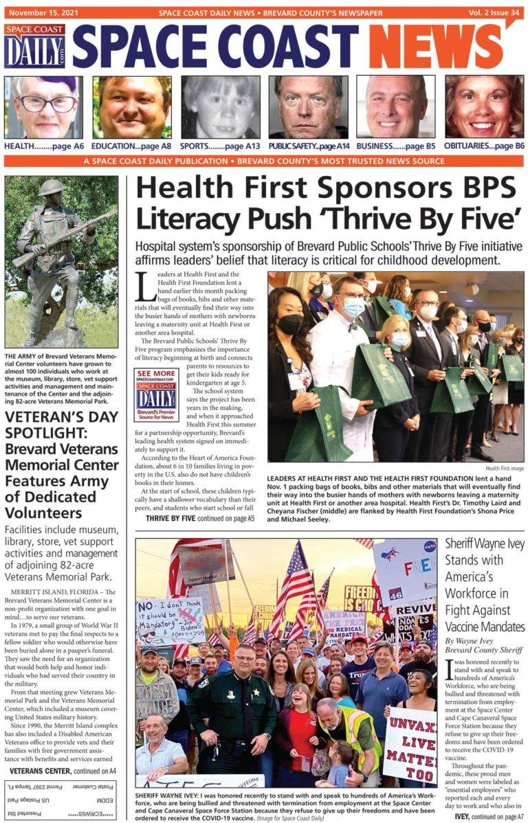 HOT OFF THE PRESS! Nov. 15, 2021 Space Coast Daily News – Brevard ...