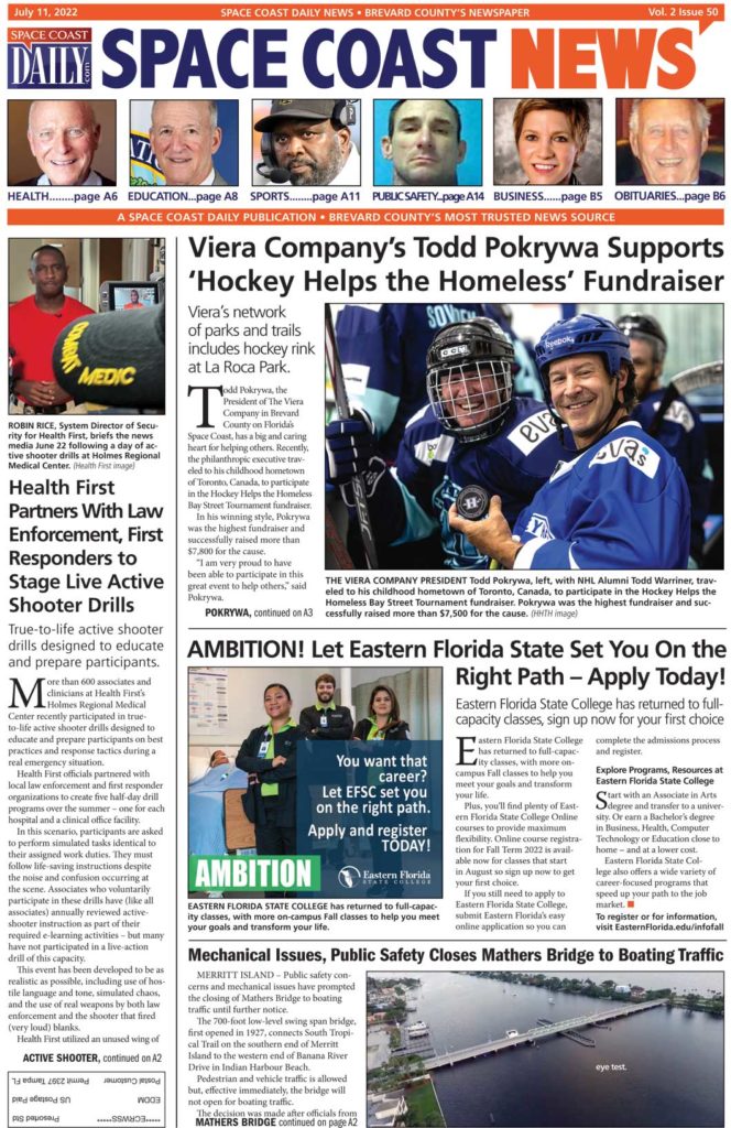 HOT OFF THE PRESS! July 11, 2022 Space Coast Daily News – Brevard ...
