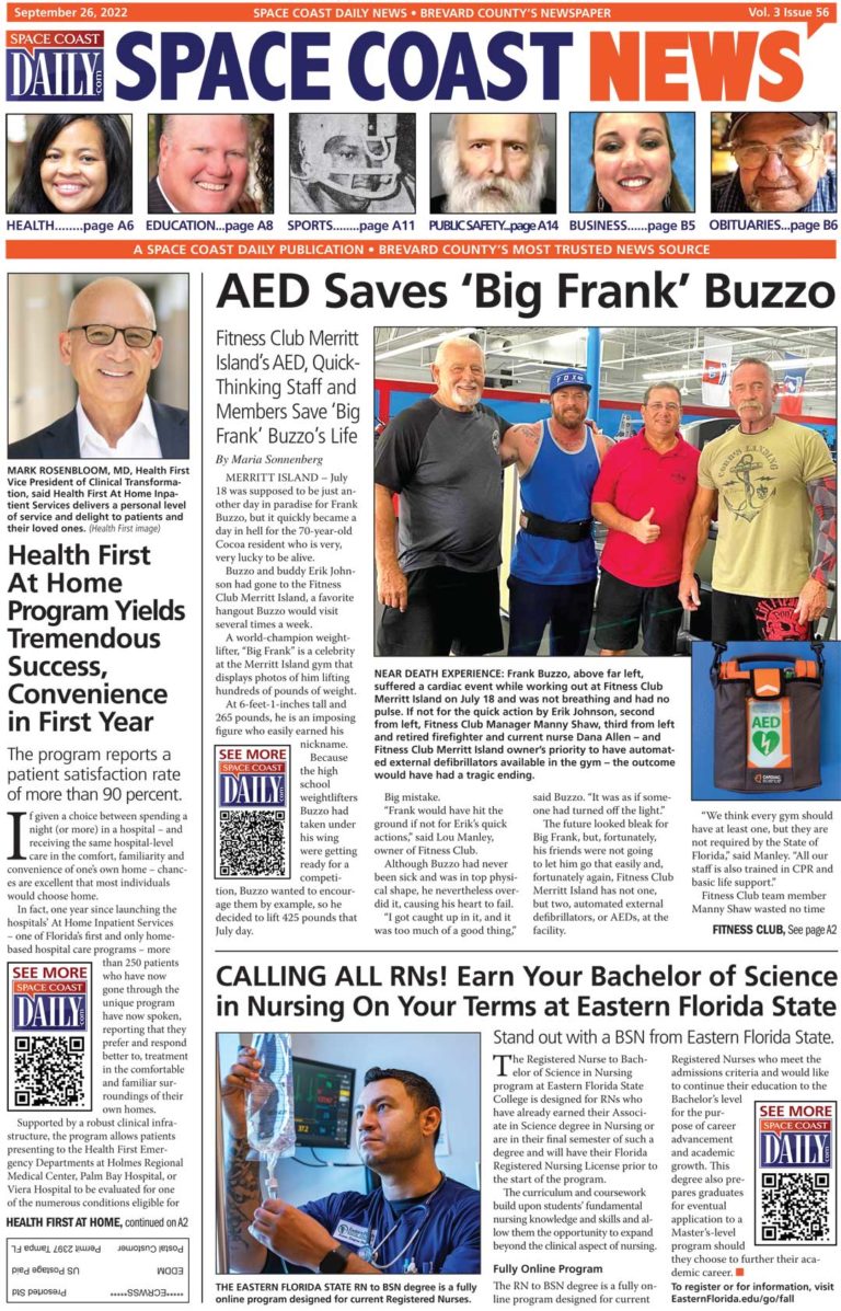 HOT OFF THE PRESS! September 26, 2022 Space Coast Daily News – Brevard ...