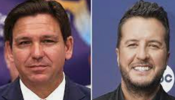 Gov. Ron DeSantis Appears On-Stage at Country Music Star Luke Bryan's ...