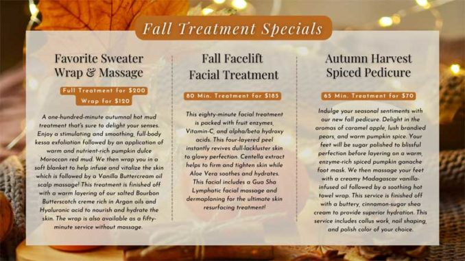 Essentials Medispa & Salon Now Featuring Great Fall Treatment Specials ...