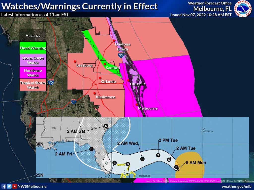 National Weather Service Issues Tropical Storm, Hurricane and Storm ...