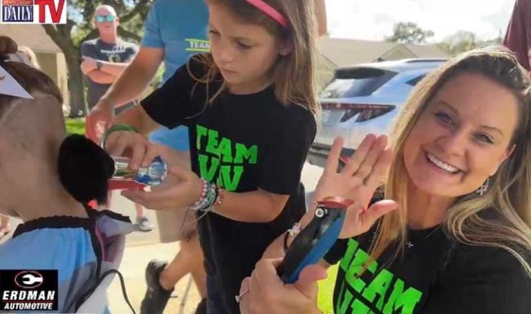 WATCH: 7-Year-Old Cancer Patient Vivian Sleeth Makes Big Impact on ...
