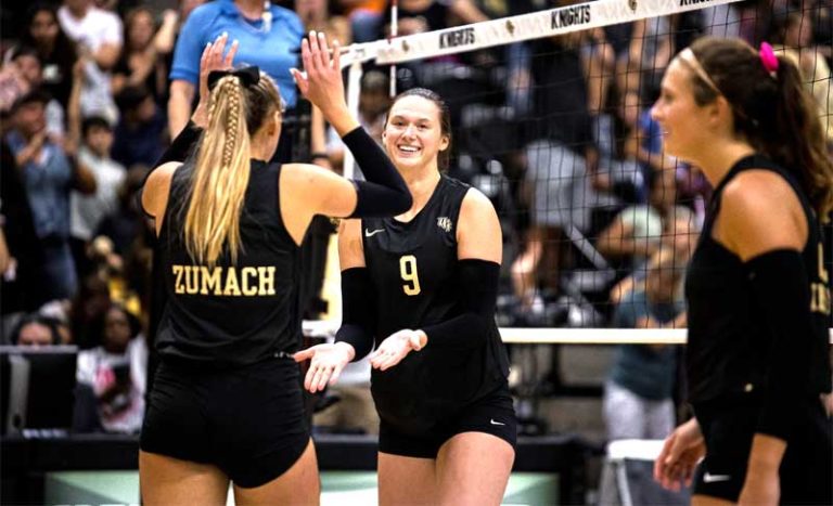 UCF VOLLEYBALL: Knights Roll Past Tulane, Record 6th Consecutive Sweep ...