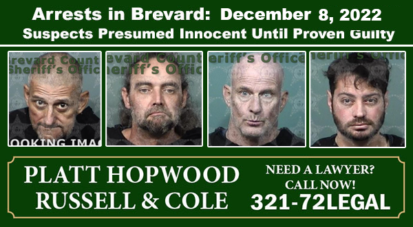 Arrests In Brevard County: December 8, 2022 – Suspects Presumed ...
