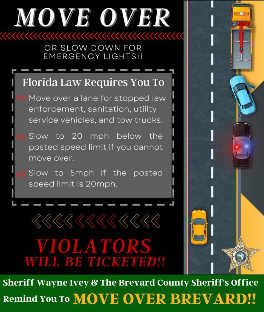 Brevard County Sheriff's Office Reminds Citizens to Follow 'Move Over ...
