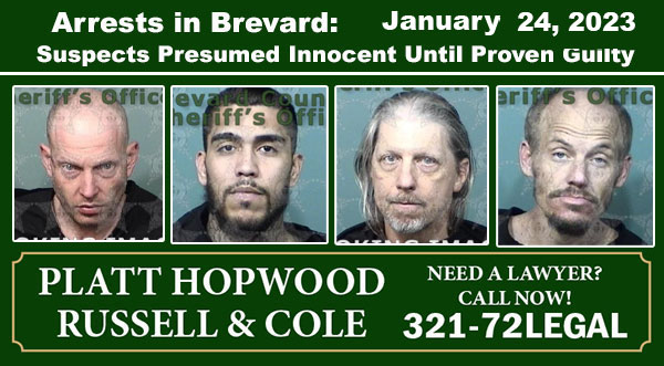 Arrests In Brevard County: January 24, 2023 – Suspects Presumed ...