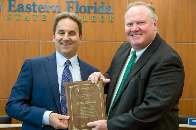 Eastern Florida State College Board of Trustees Honor Alan Landman for ...