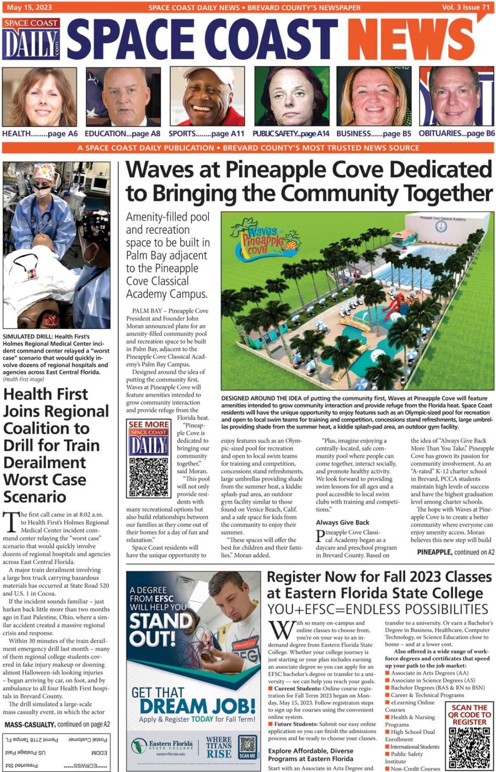 HOT OFF THE PRESS! May 15, 2023 Space Coast Daily News – Brevard County ...